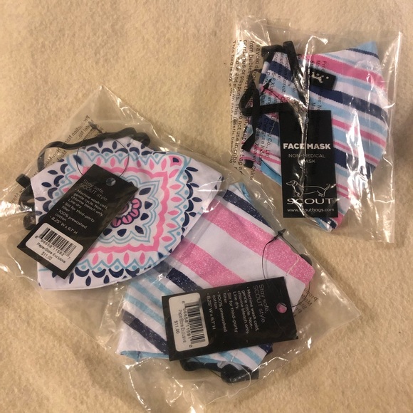 Scout | Accessories | 3 New Scout Face Masks Filter Capable Pack Of ...